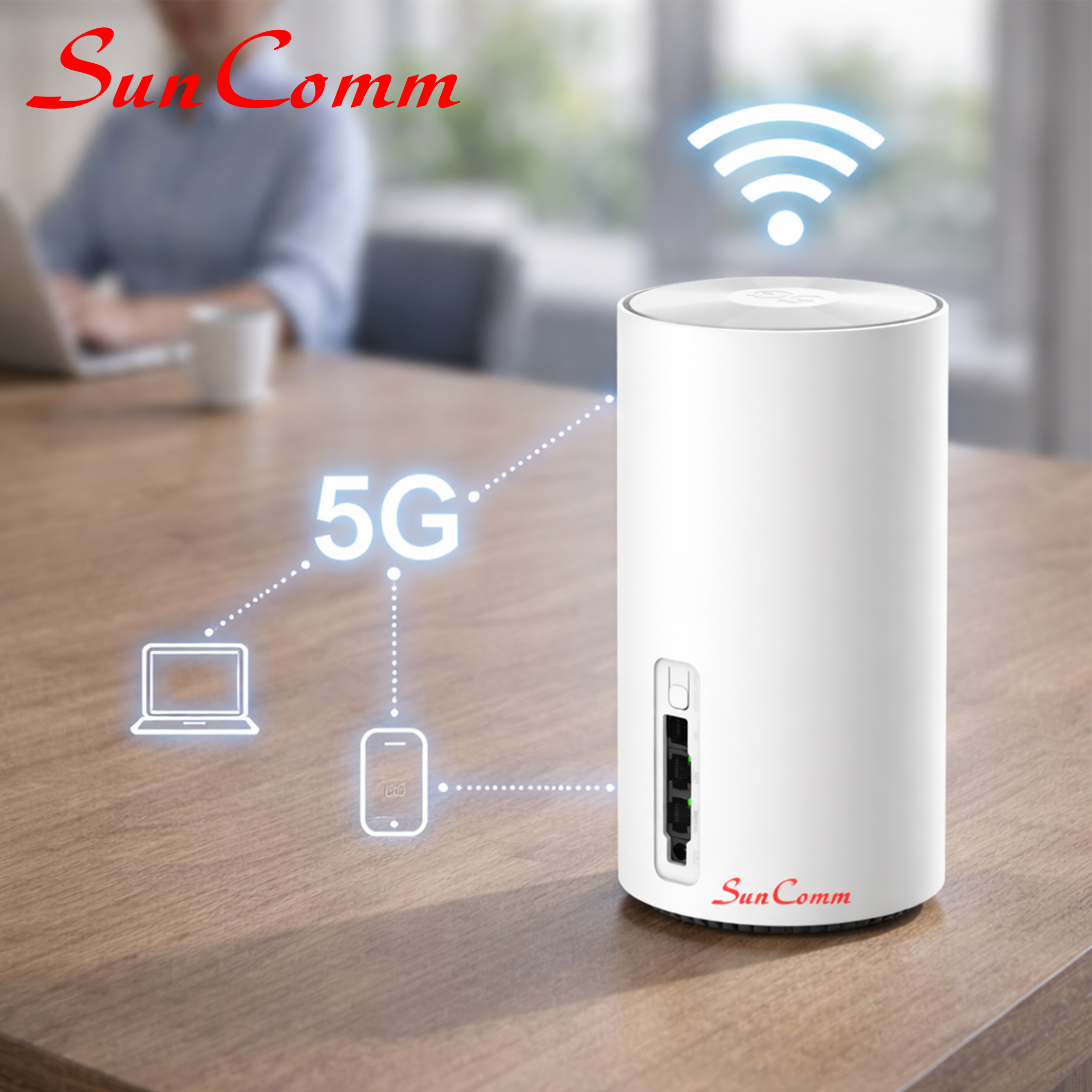 SC-5088T-5GR WiFi 7 5G NR CPE Indoor Router | Qualcomm SDX72 | SunComm